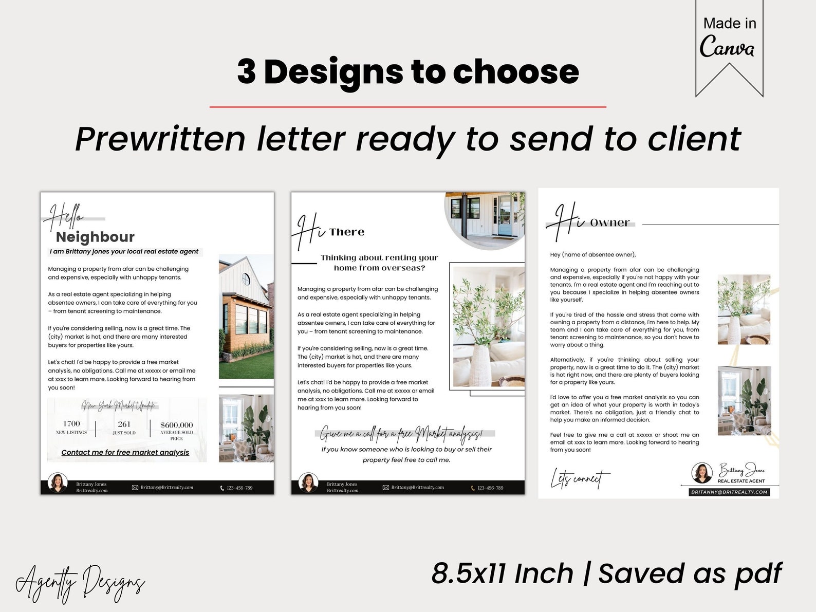 Absentee Owner Letter, Remote Landlord Letter, Rental Property ...