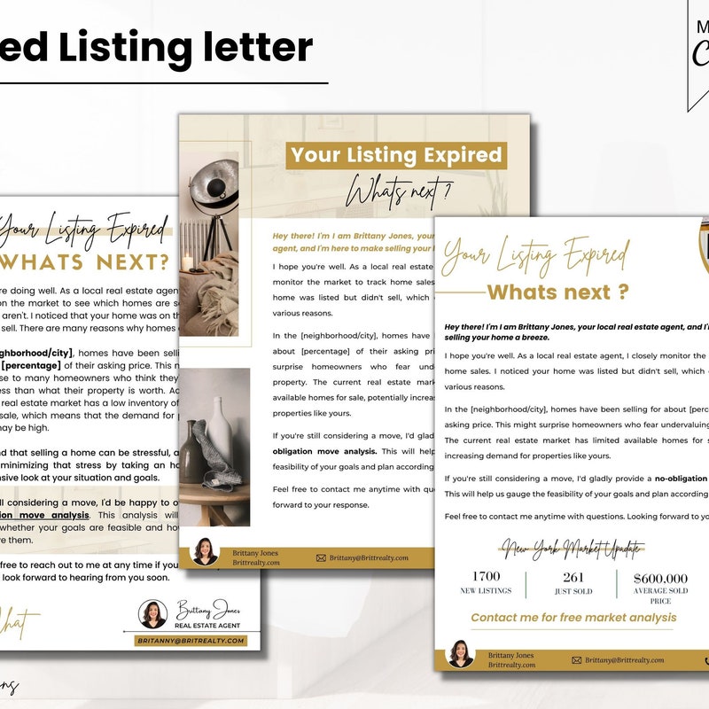 Expired Listing Letter - Etsy