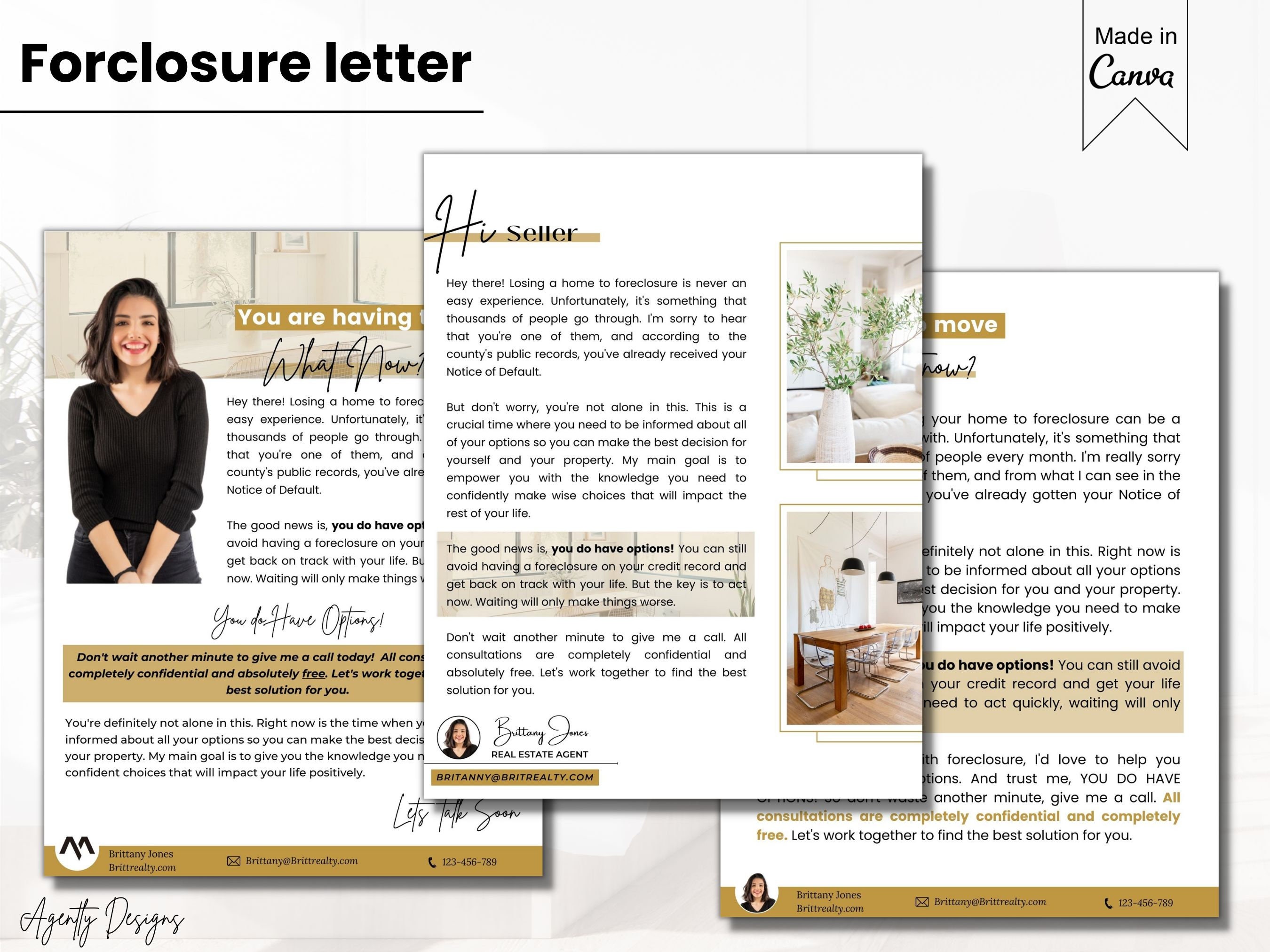 Real Estate Foreclosure Letter Bundle, Pre-foreclosure Letter Bundle ...