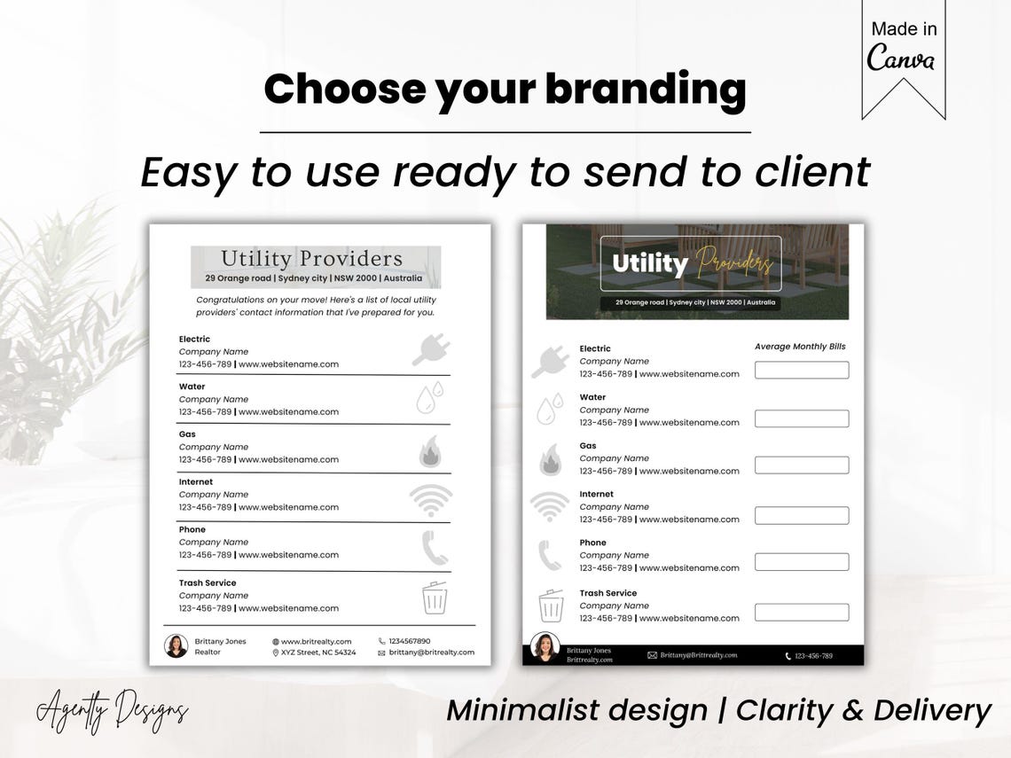 Property Utility Information, Utility Information for Real Estate, Real ...