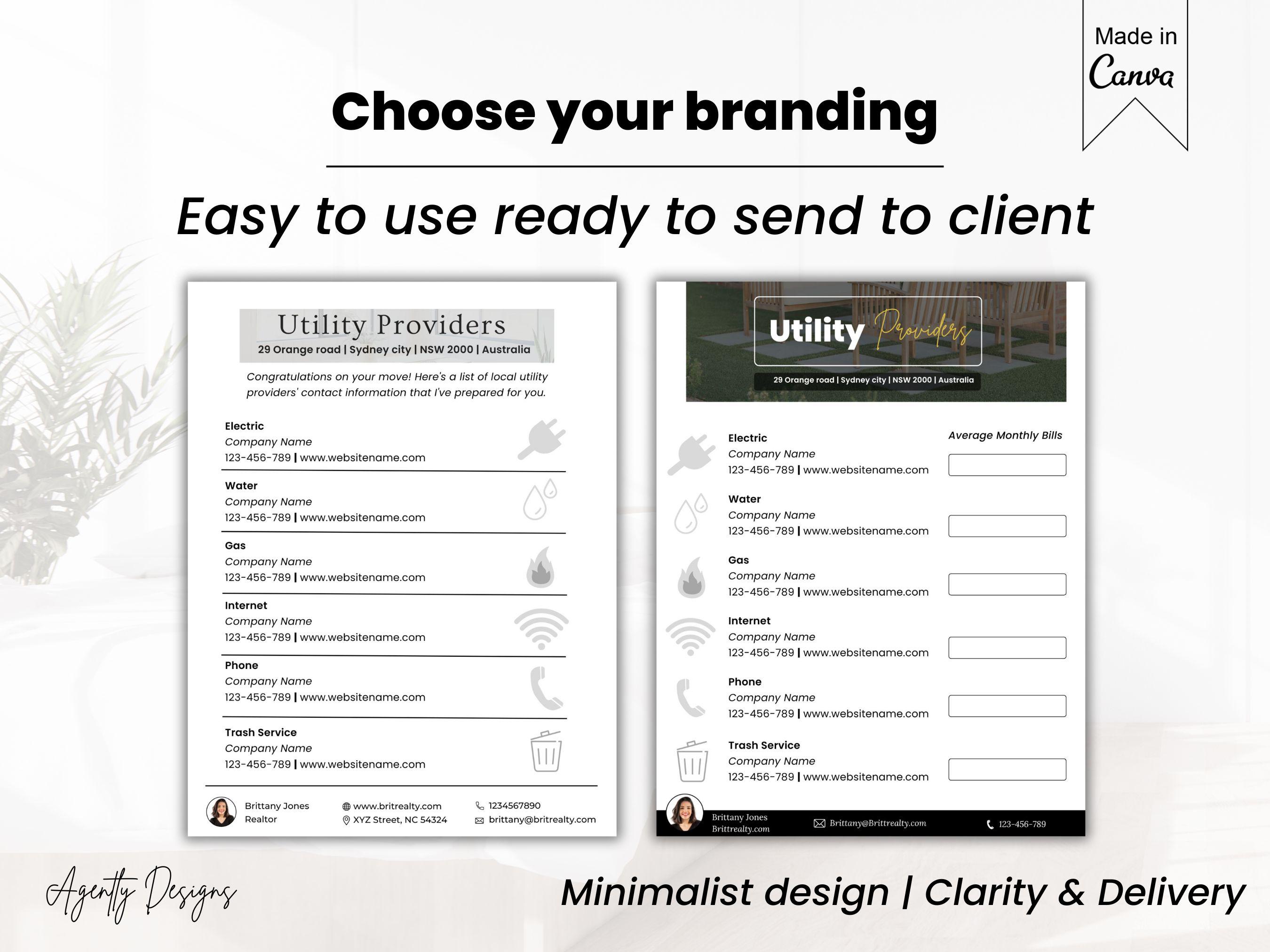 Property Utility Information, Utility Information for Real Estate, Real ...