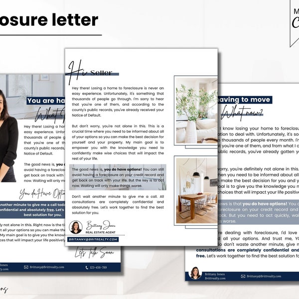 Pre Foreclosure Letter - Etsy