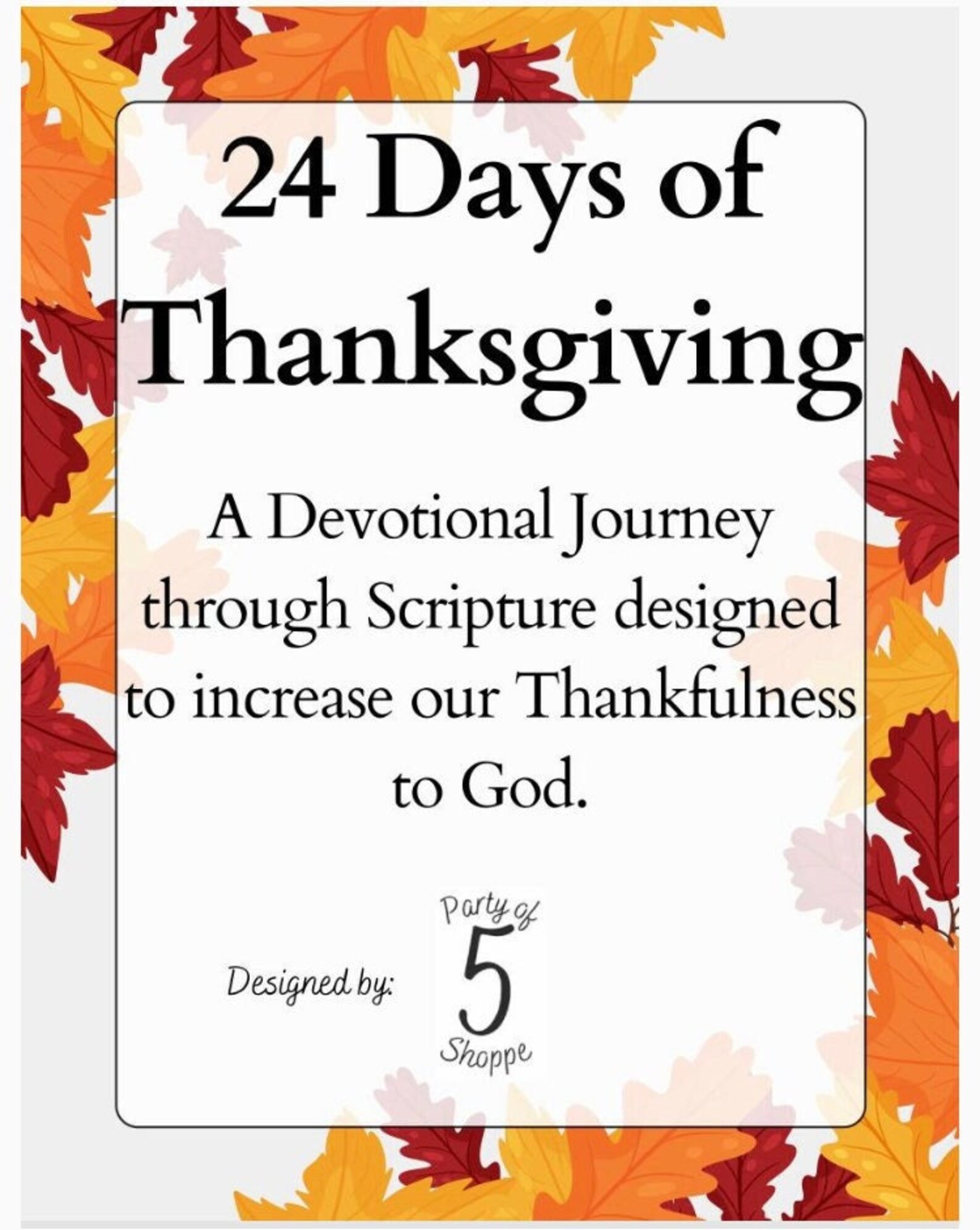 24 Days of Thanksgiving. A Devotional Journal Through Scripture ...