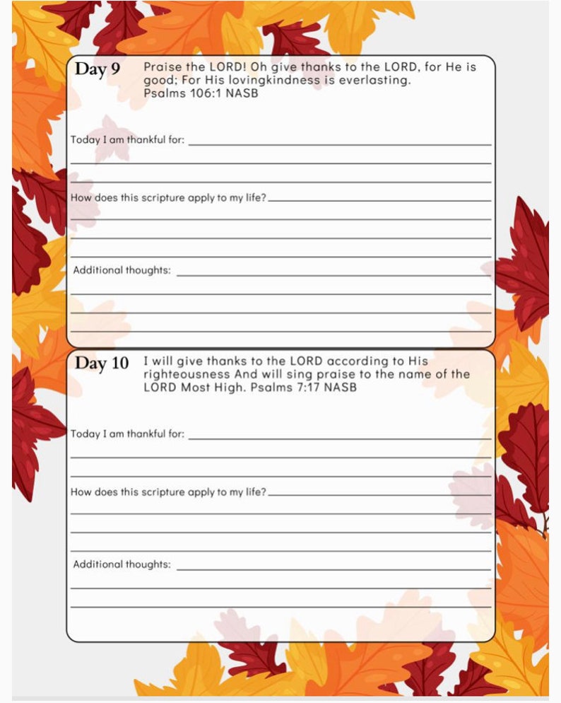 24 Days of Thanksgiving. A Devotional Journal Through Scripture ...