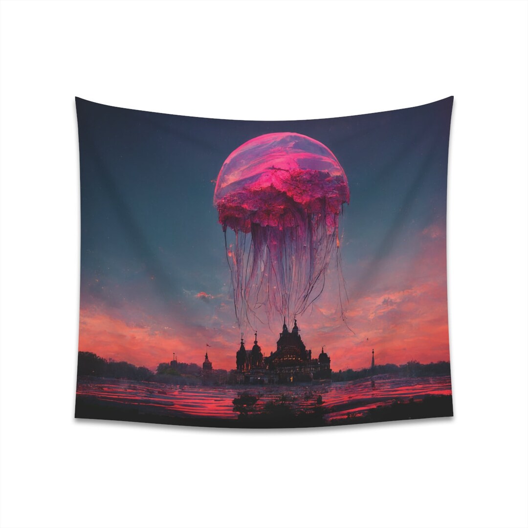 ACID SKELETON - "giant Jelly" (tapestry) Ai-generated Original Trippy ...