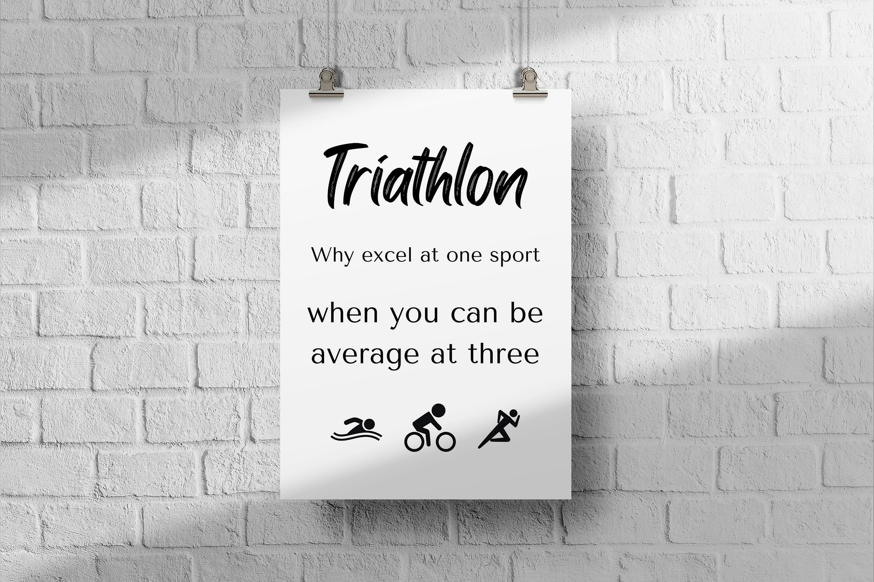 Male Triathlon Printable Men's Inspiring Wall Art Male - Etsy