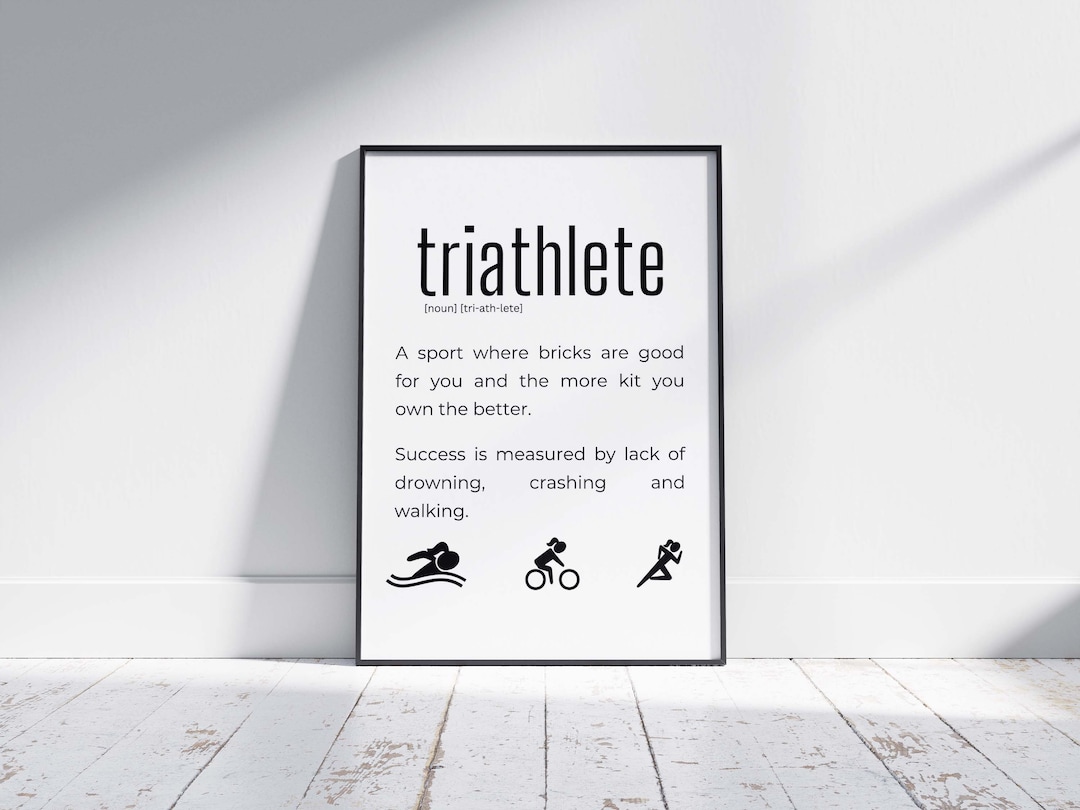 Female Triathlon Definition, Women's Inspiring Wall Art, Female ...