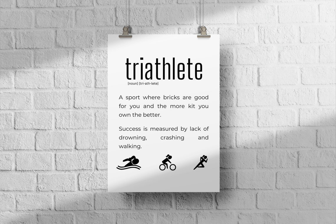 Female Triathlon Definition, Women's Inspiring Wall Art, Female ...