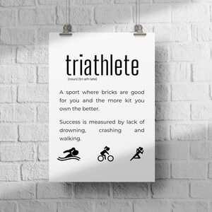 Female Triathlon Definition, Women's Inspiring Wall Art, Female ...