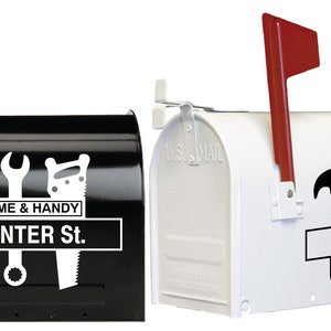 THE MALE-BOX - Mailbox Decals- Mailbox Numbers- House Numbers Mailbox ...