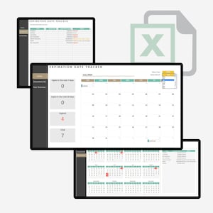 Expiration Date Tracker Excel Spreadsheet | Instant Download | Excel ...