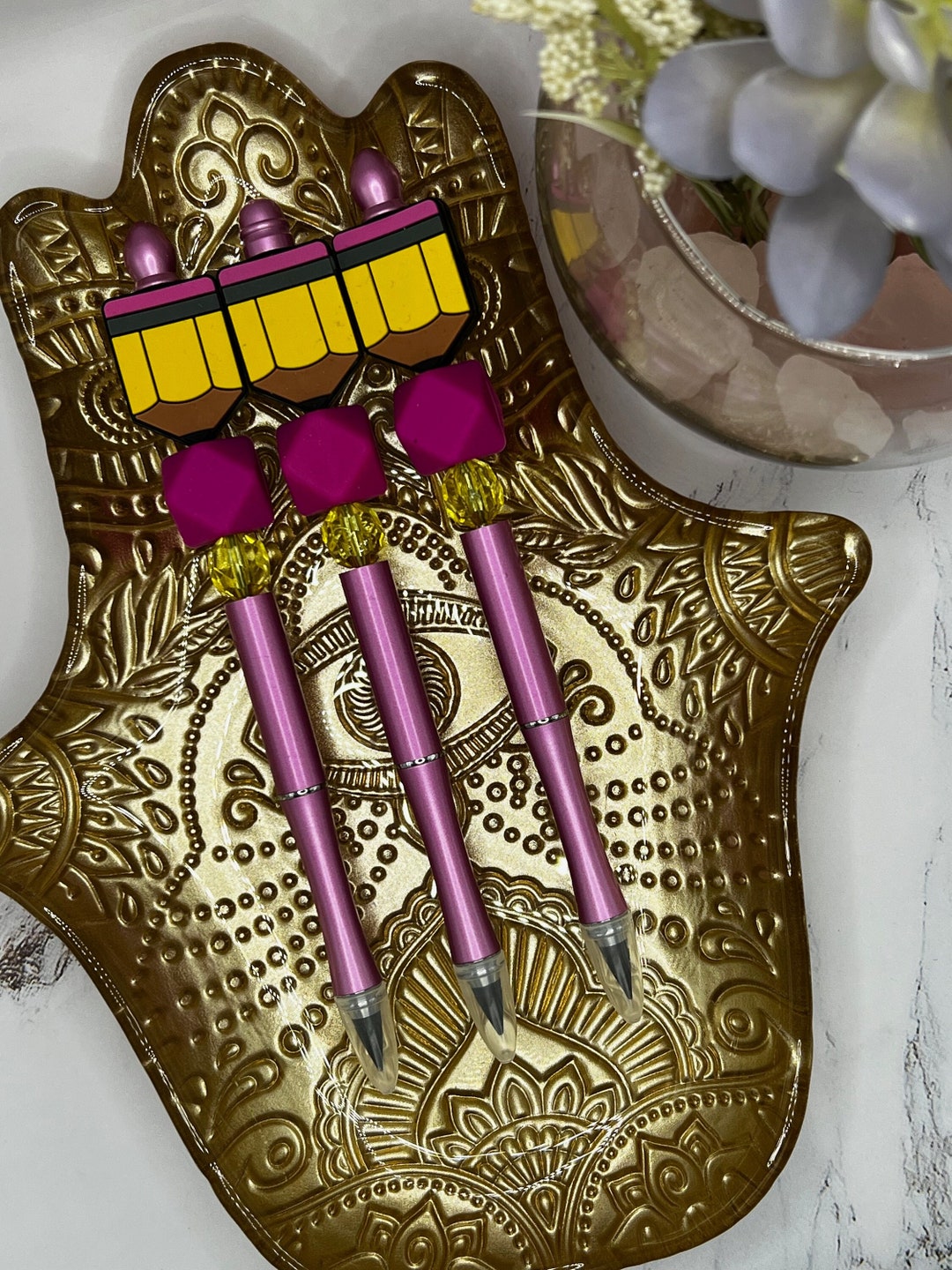 Teacher Beaded Pencil - Etsy