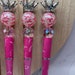 Beaded Pen Pink Ribbon With Crown - Etsy