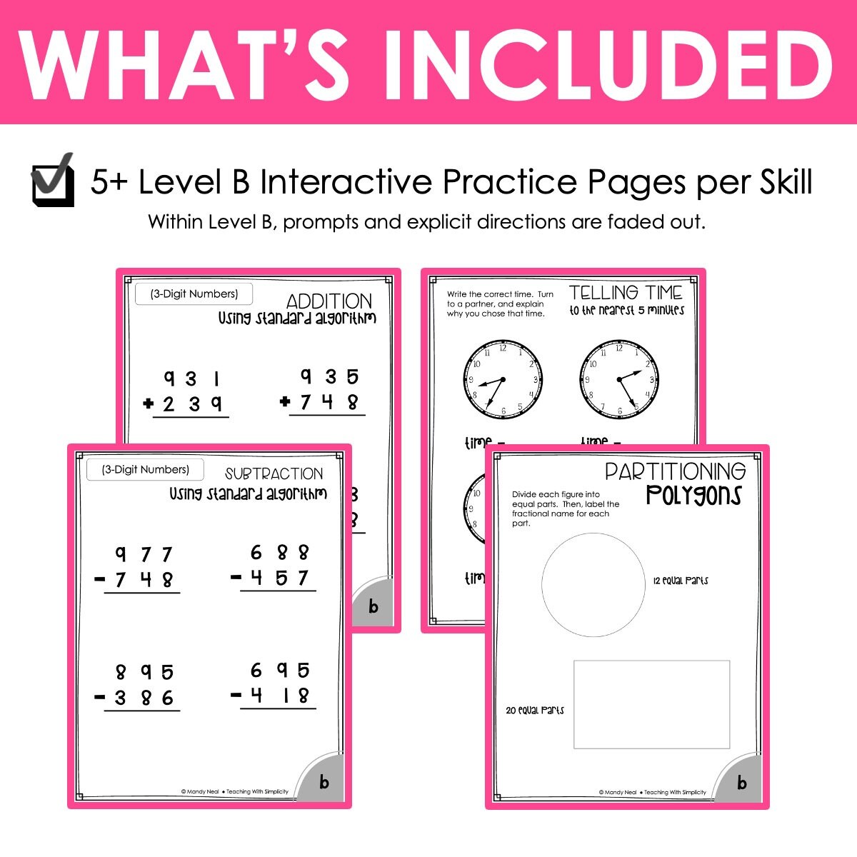 3rd Grade Math Intervention Activities and Assessments Worksheets - Etsy