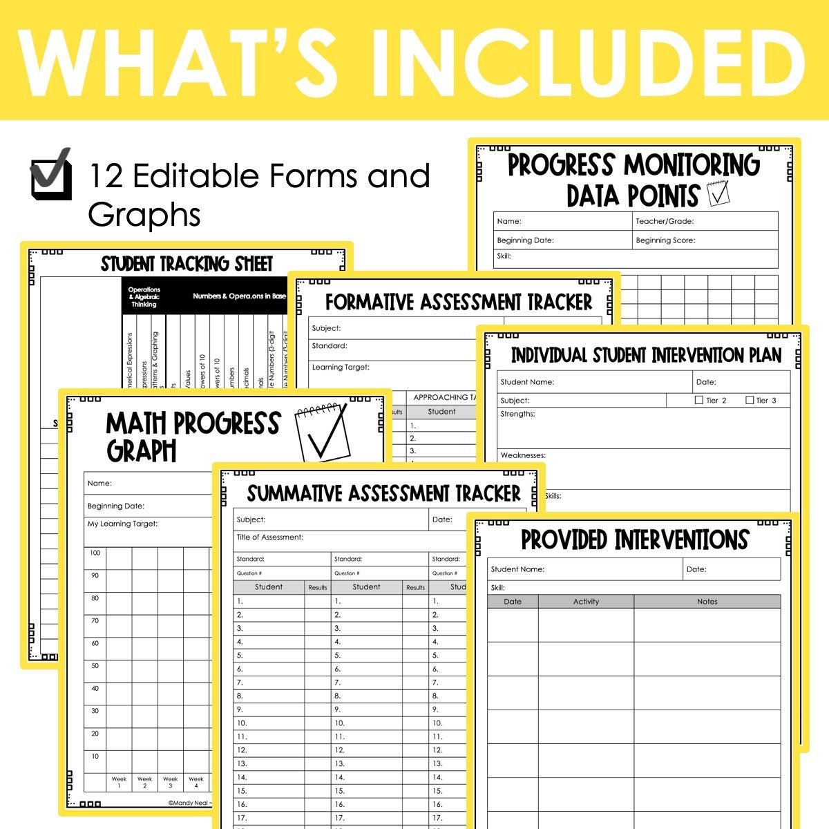 5th Grade Math Intervention Activities and Assessments Worksheets - Etsy