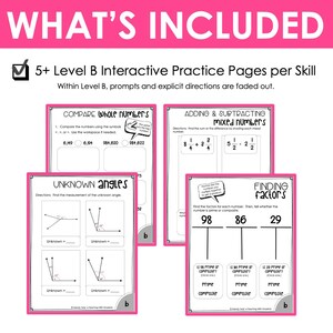 4th Grade Math Intervention Activities and Assessments Worksheets - Etsy