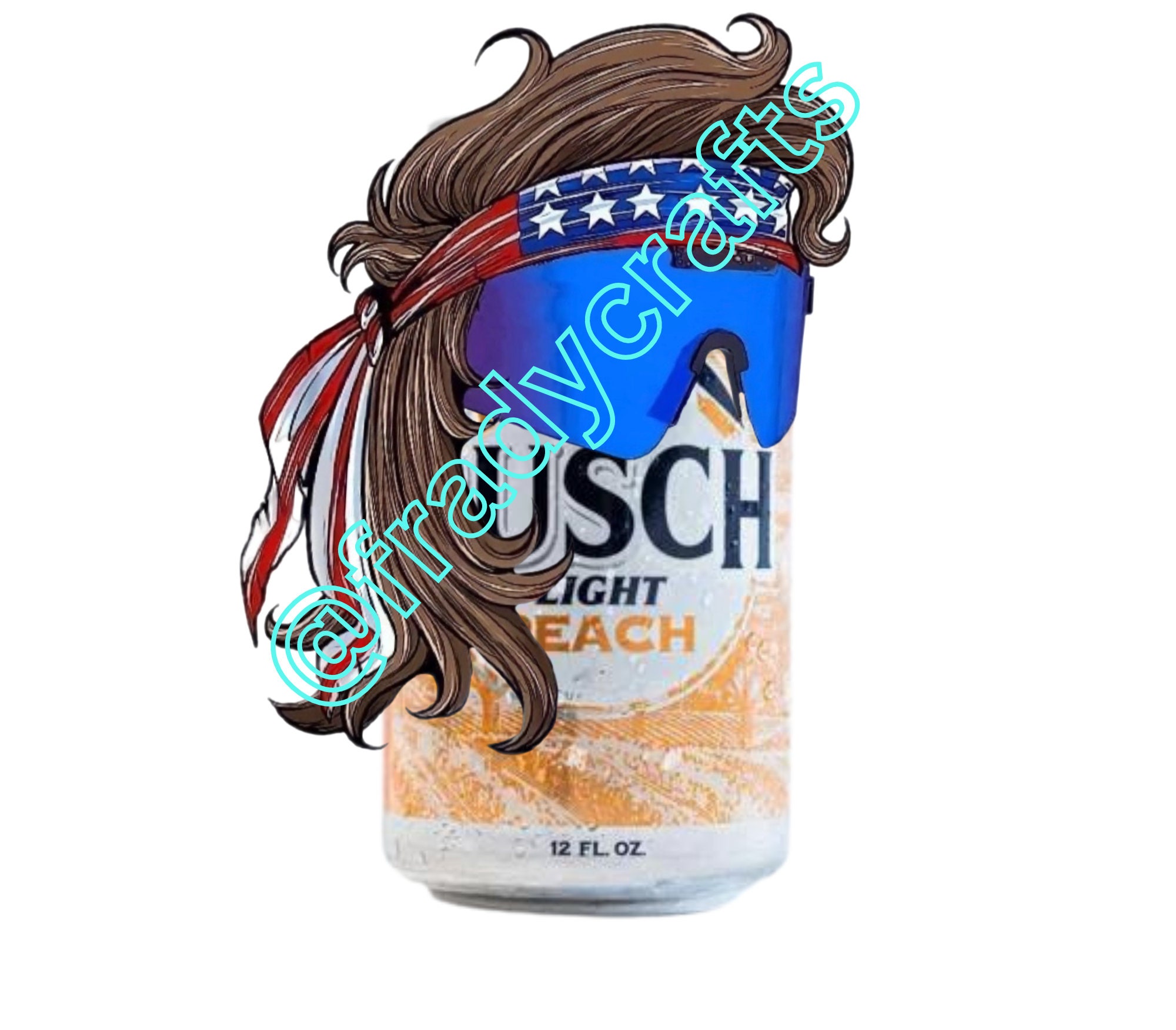 Busch Light Peach Beer Can American Flag Mullet Png File Download - Etsy