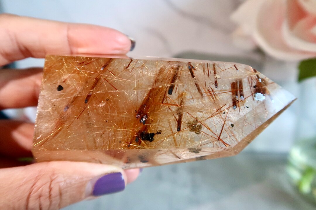 Golden Fireworks EXPLOSION Gold & Copper Rutilated Quartz Freeform High ...