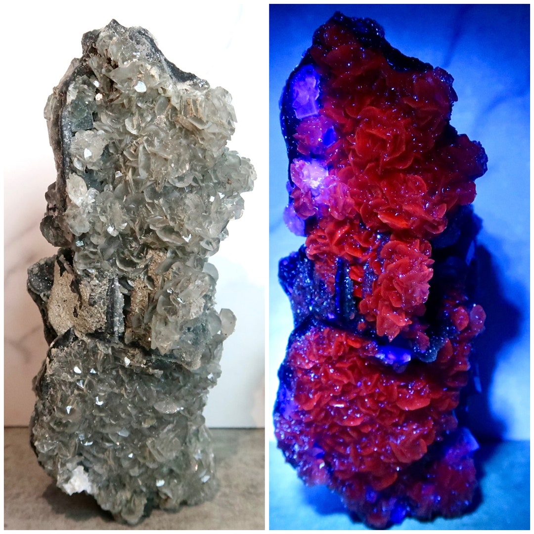 RARE XL 2.8 Lb. Sparkly Sphalerite With Green Fluorite Cube Cluster and ...