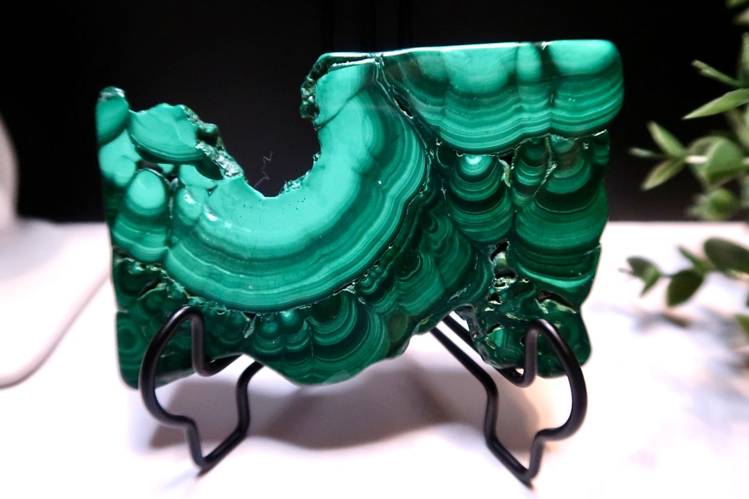 EXQUISITE 3.85 Malachite Slab Polished Malachite Malachite Specimen ...