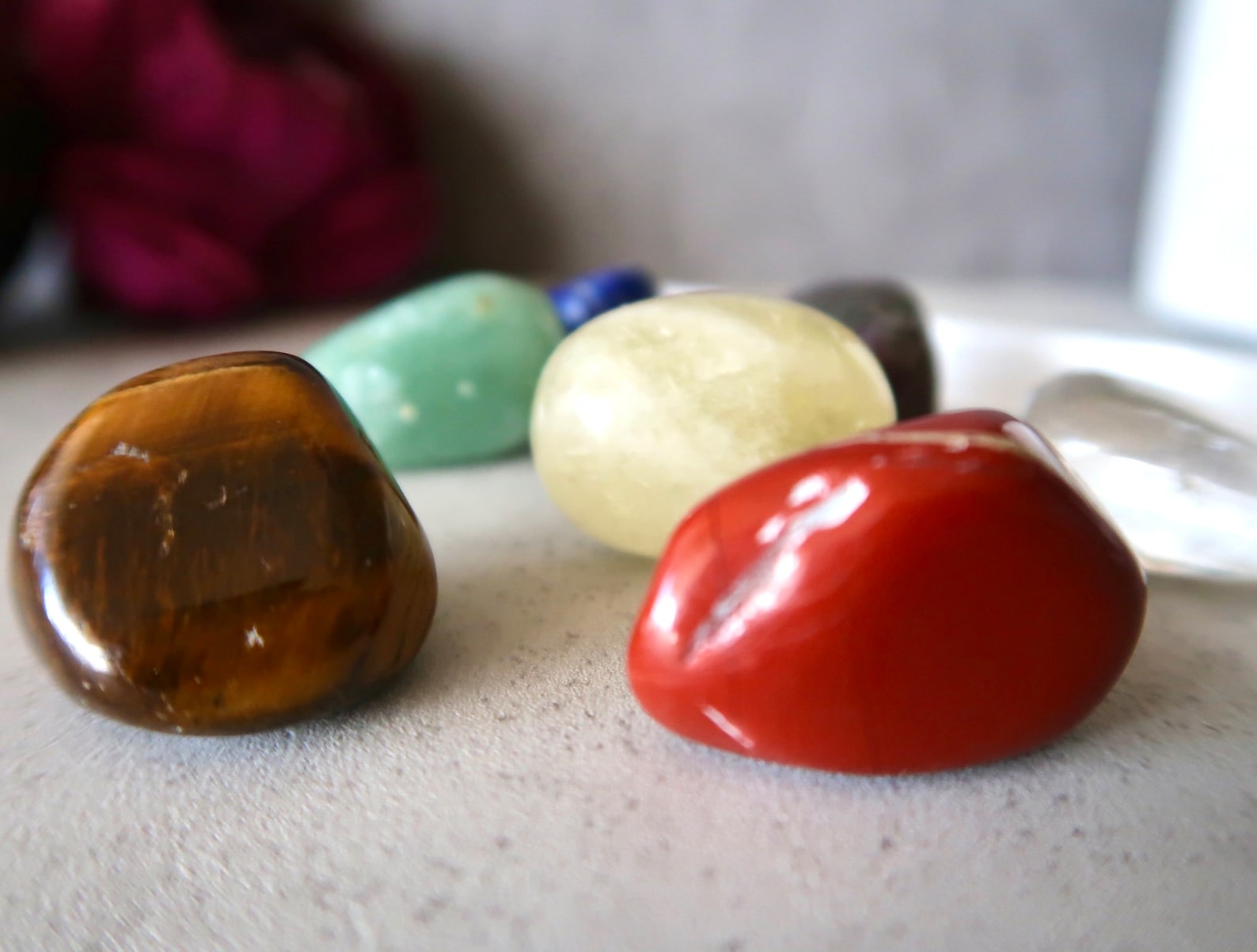 CHAKRA Crystal Balancing Kit | LARGE Tumbled Chakra Stones | Crystal ...