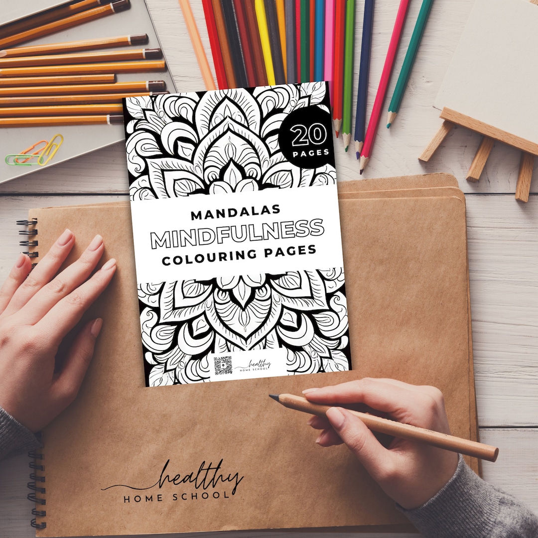 Printable Digital Mindfulness Colouring Pages, A4, 20 Pages, PDF ...