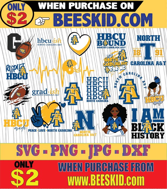 North Carolina A & T Svg HBCU Svg Collections HBCU Svg - Etsy