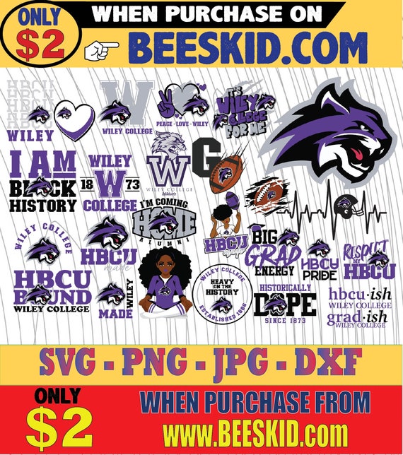 Wiley College Svg HBCU Svg Collections HBCU Svg Football - Etsy