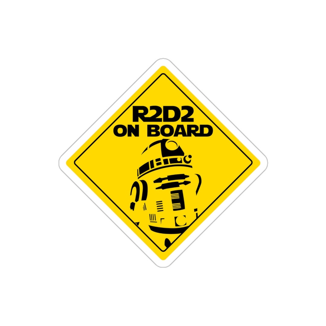 R2D2 on Board Sticker | R2D2 Transparent Outdoor Stickers, Die-cut ...