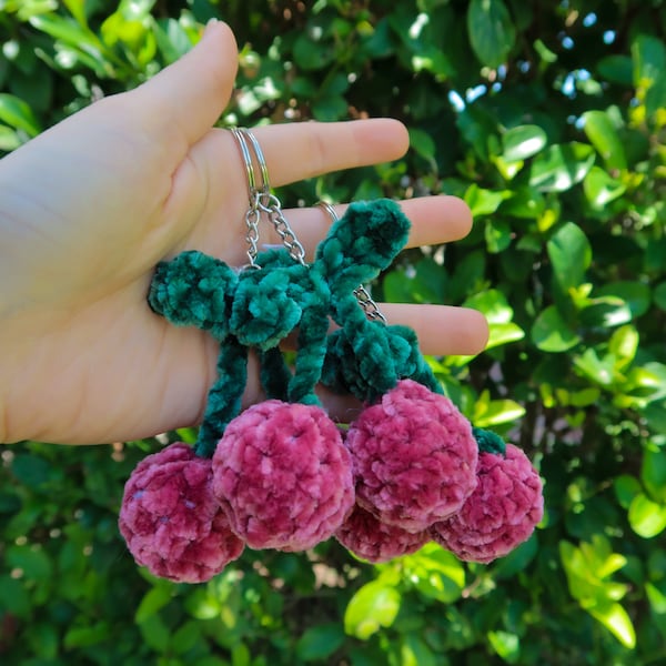 Cherry Keychain - Etsy