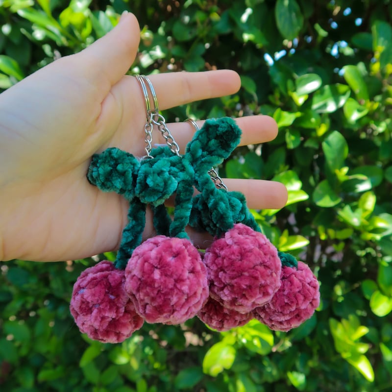 Cherry Keychain - Etsy