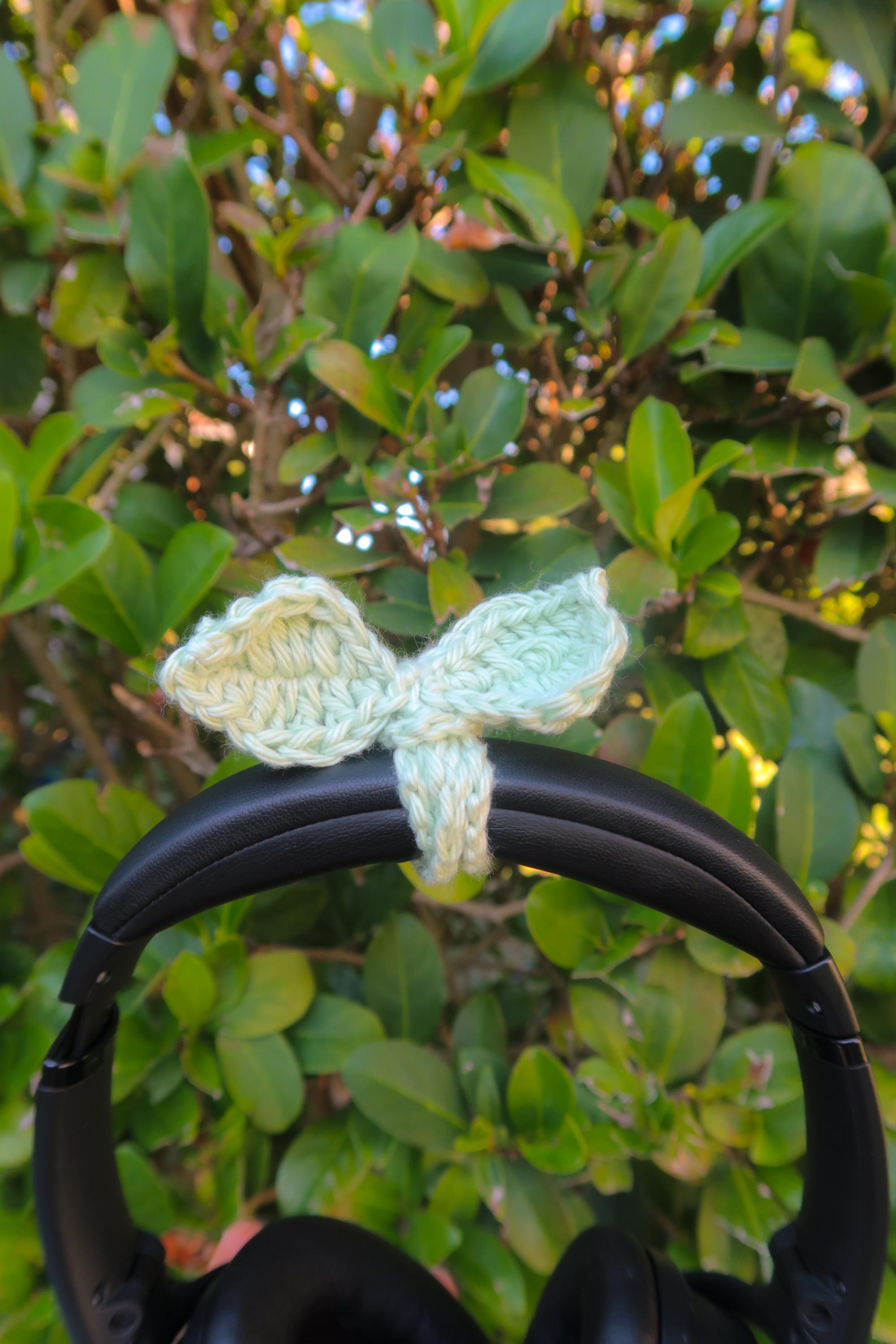 Crochet Leaf Sprout Headphone Accessory, Bookmark, Cable Organization ...