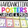 Cursive & Print Alphabet Posters: Classroom Decor (digital Download) - Etsy
