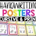 Cursive & Print Alphabet Posters: Classroom Decor (digital Download) - Etsy