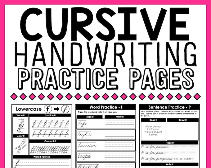 Printable Biblical Cursive Writing Practice Book for Kids and Adults ...