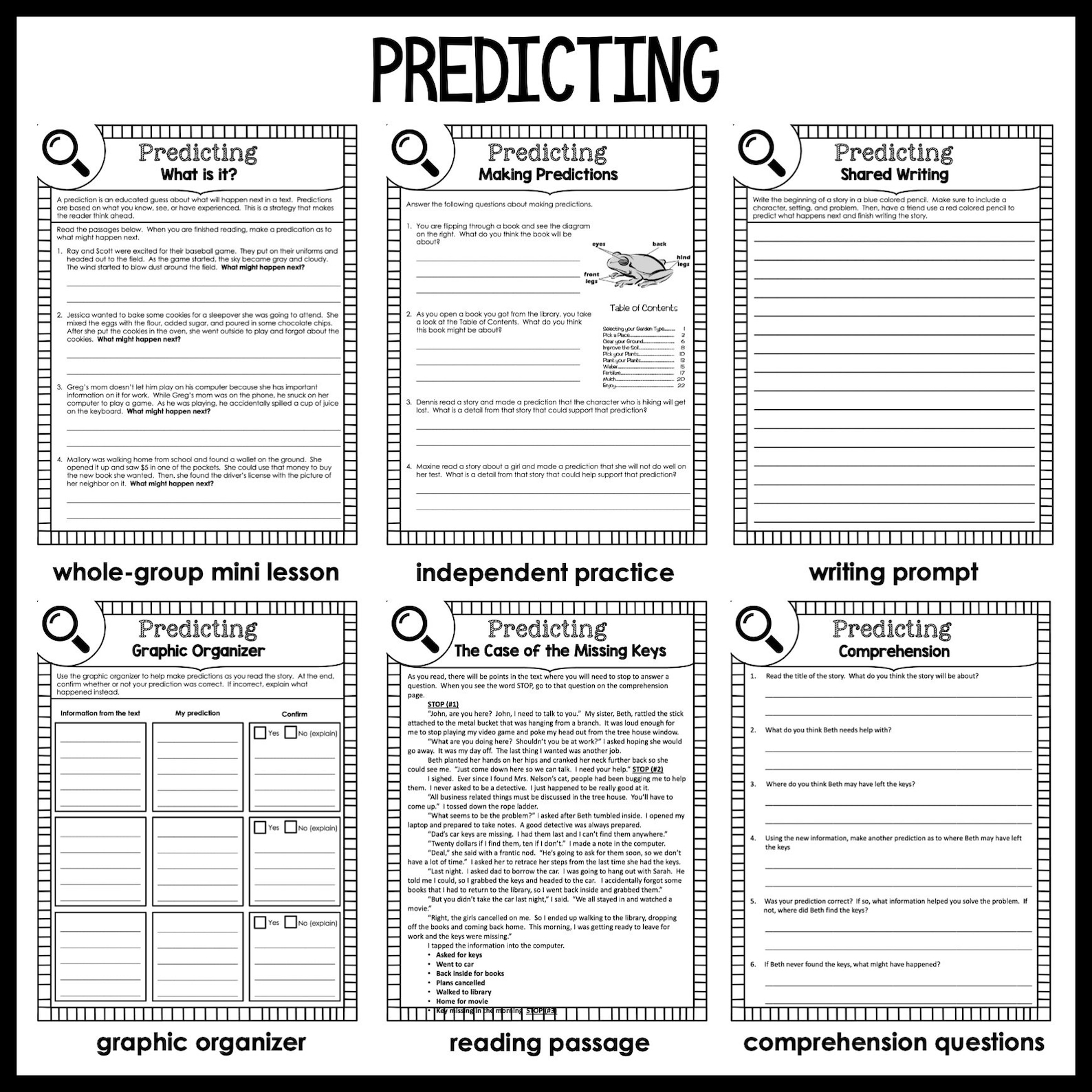 Reading Comprehension | Homeschool Worksheets Printables | Reading ...