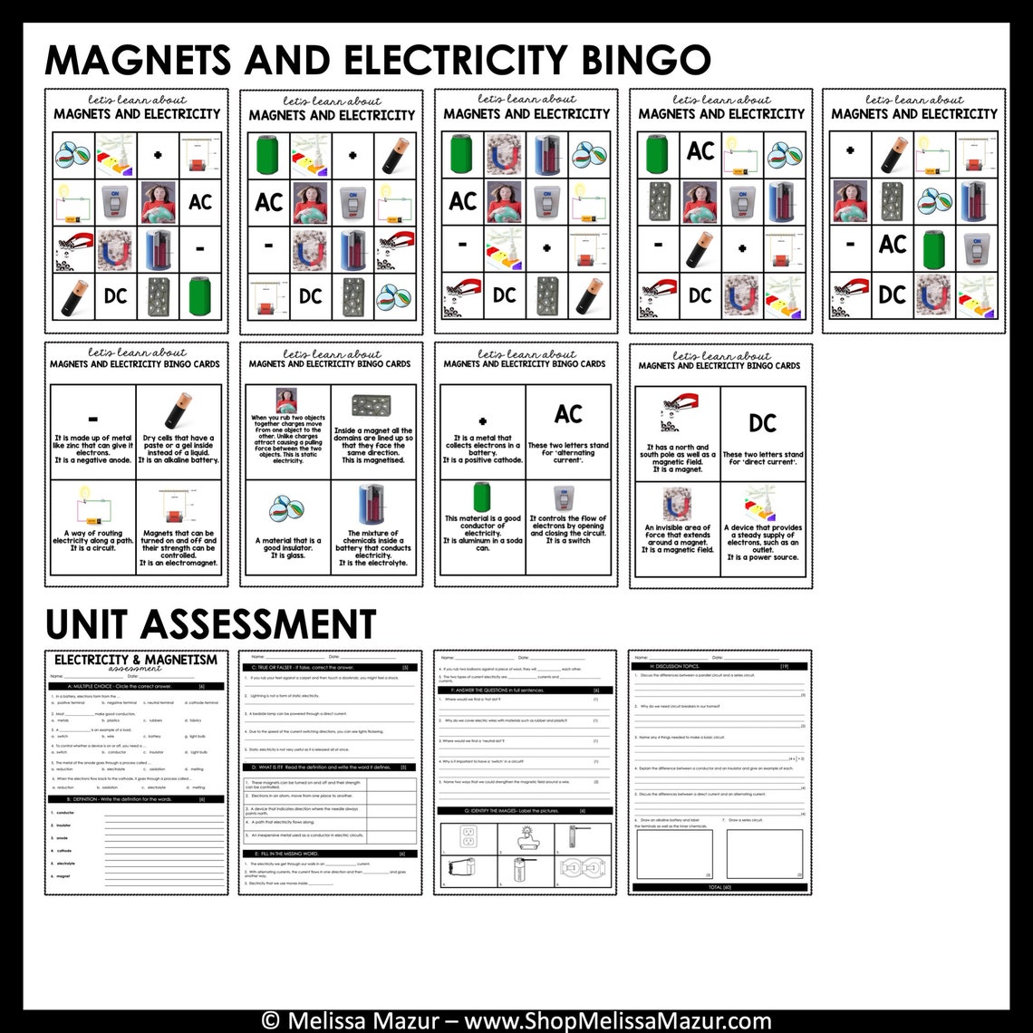 Electricity and Magnetism Science Unit | Science Reading Passages, Task ...