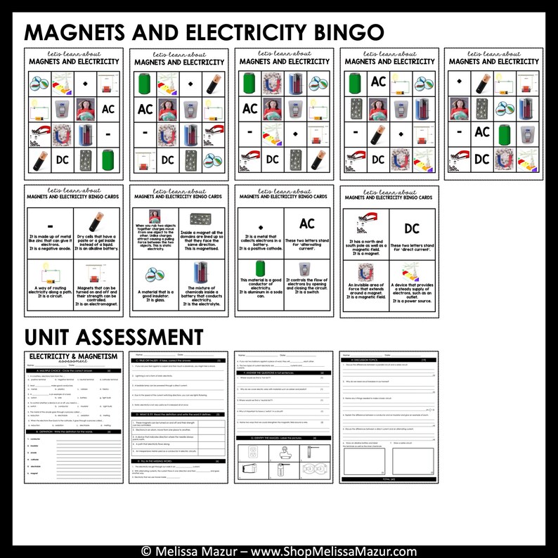 Electricity and Magnetism Science Unit | Science Reading Passages, Task ...