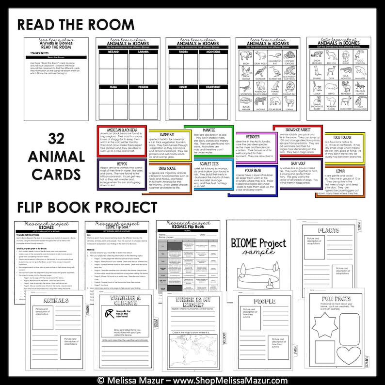 Biomes Science Unit | Science Reading Passages, Task Cards, and Posters ...