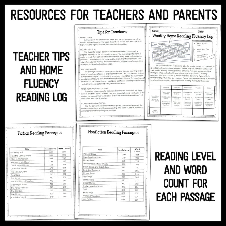 3rd Grade Reading Fluency Passages Reading Comprehension - Etsy