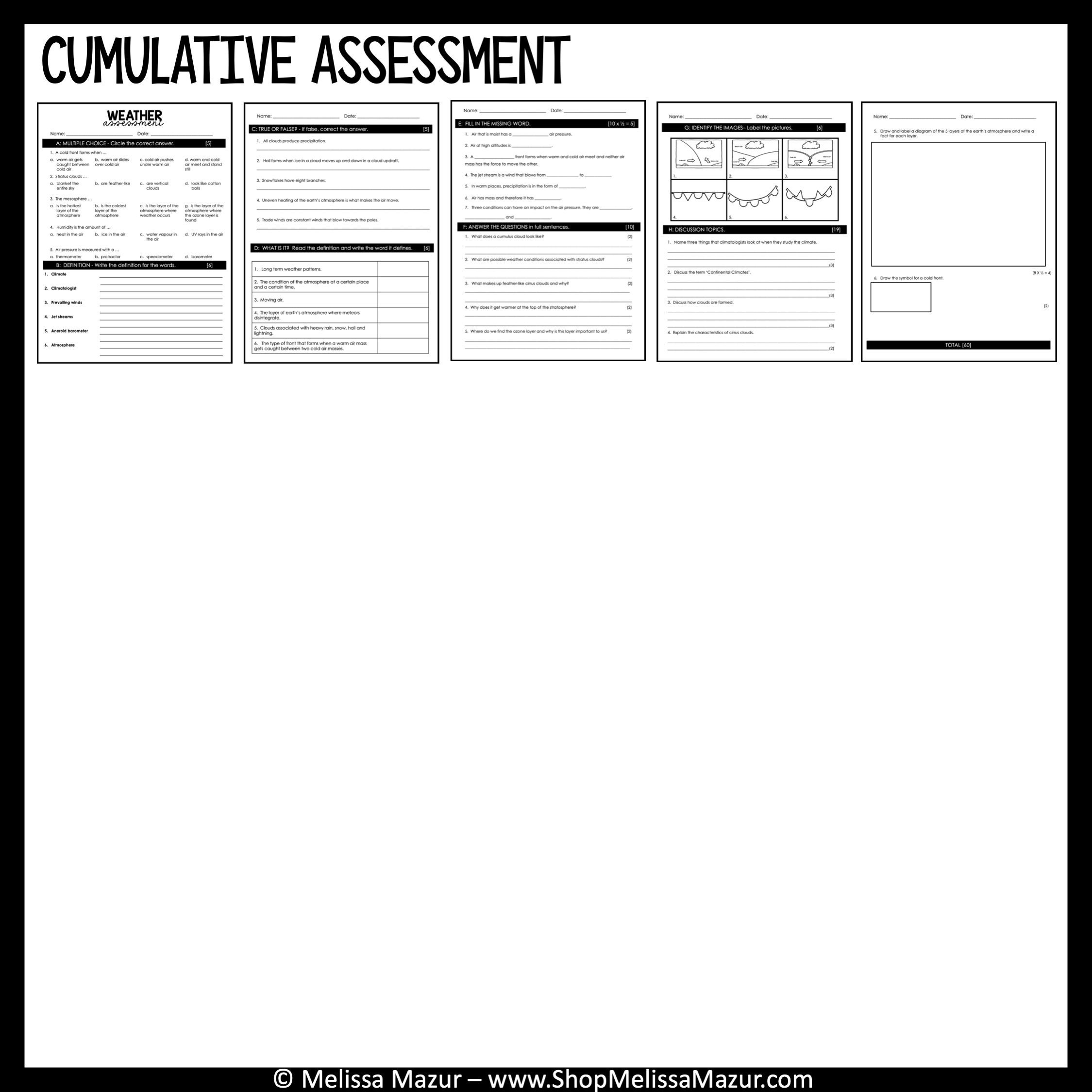 Weather Science Unit | Science Reading Passages, Task Cards, and ...