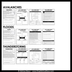 Natural Disasters Science Unit | Science Reading Passages, Task Cards ...