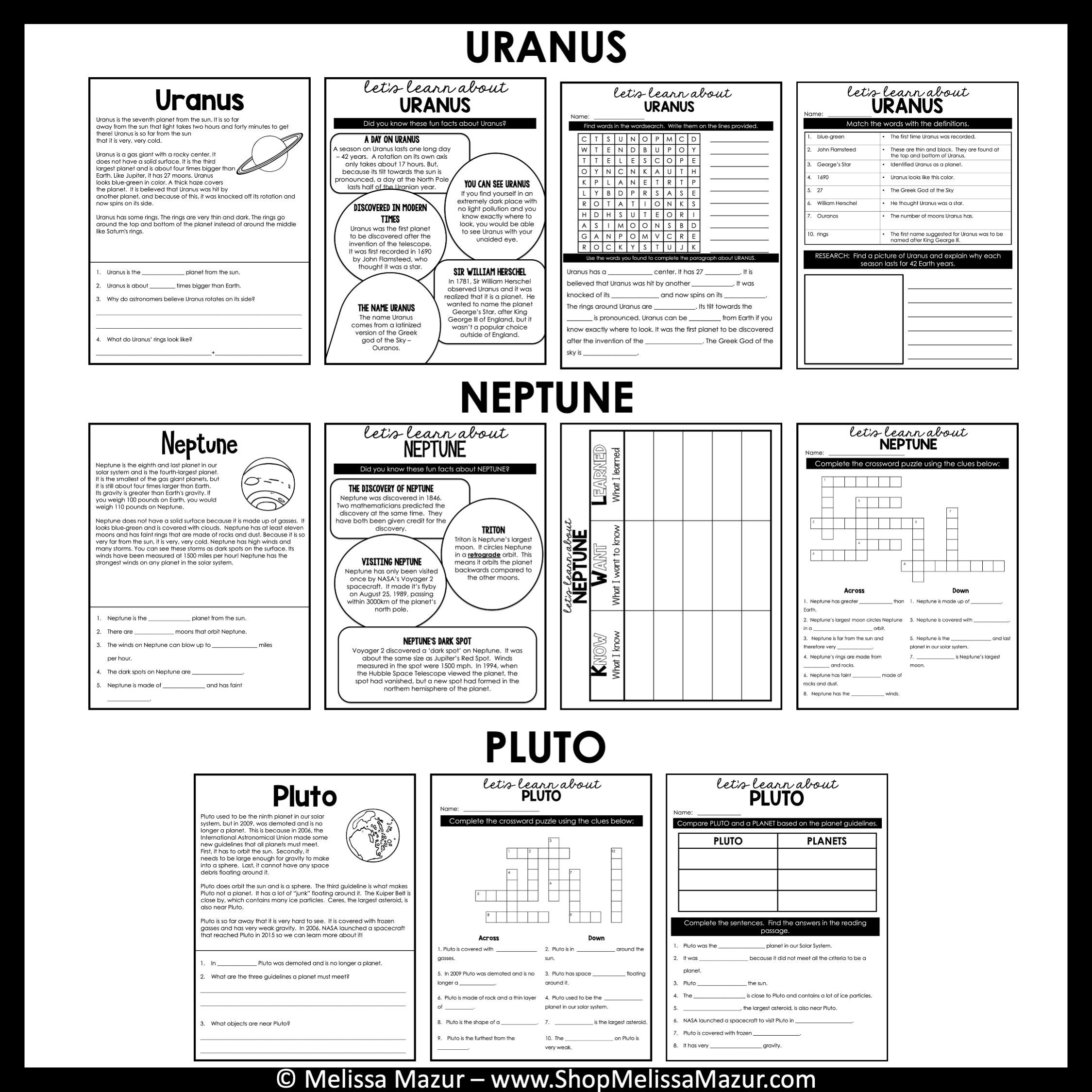 Astronomy Space Science Unit | Science Reading Passages, Task Cards ...