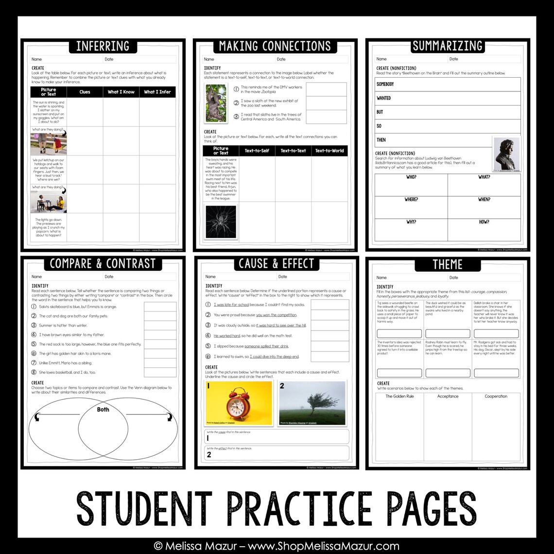 Reading Comprehension Anchor Charts - Interactive Anchor Charts ...