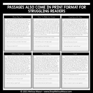 Cursive Reading Comprehension Passages | Handwriting Workbook | Learn ...