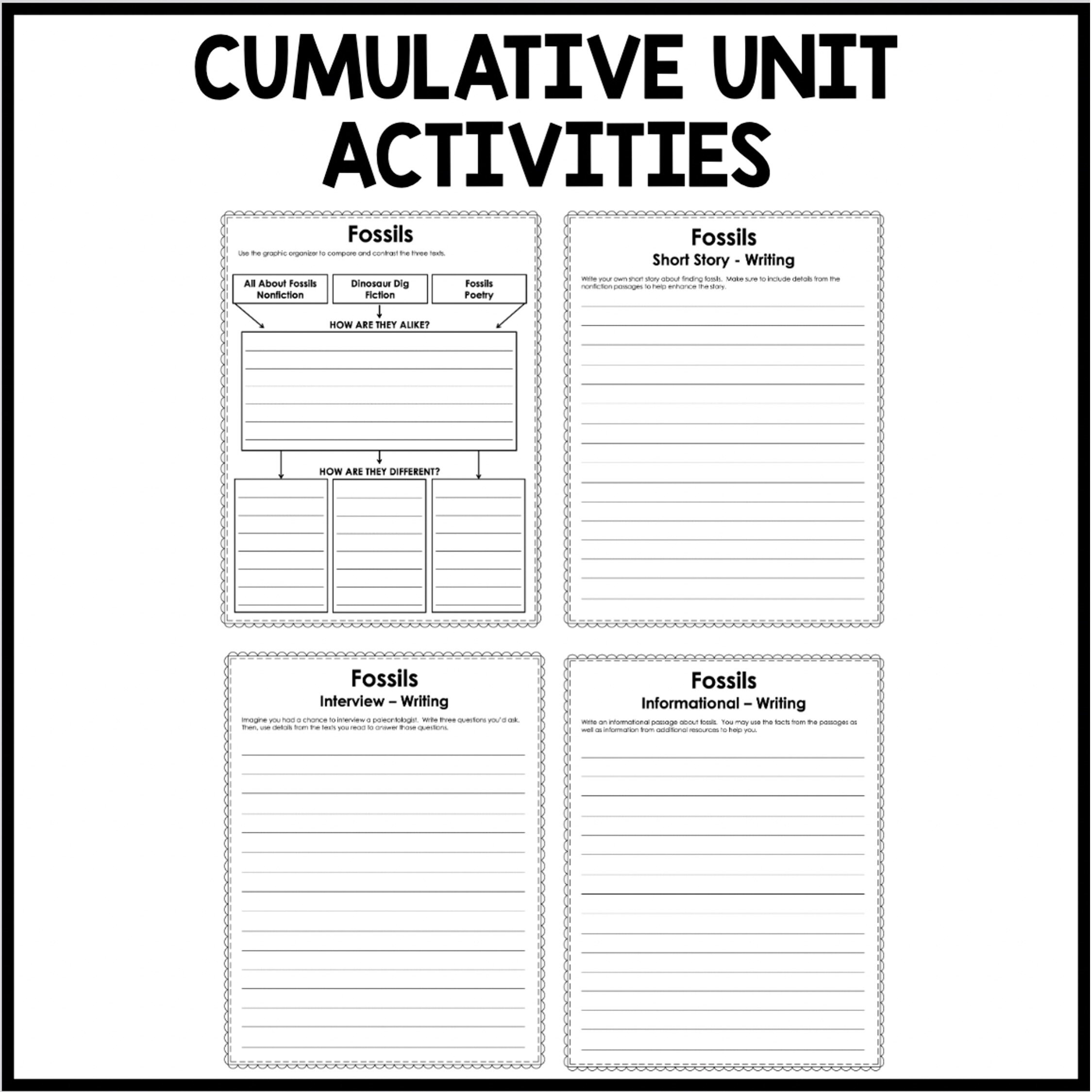 Dinosaur Fossils Reading Comprehension | Paired Texts Passages ...