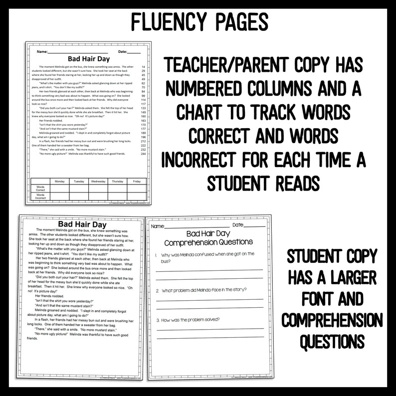 5th Grade Reading Fluency Passages Reading Comprehension Etsy 5th Grade Reading Fluency Passages Reading Comprehension Etsy