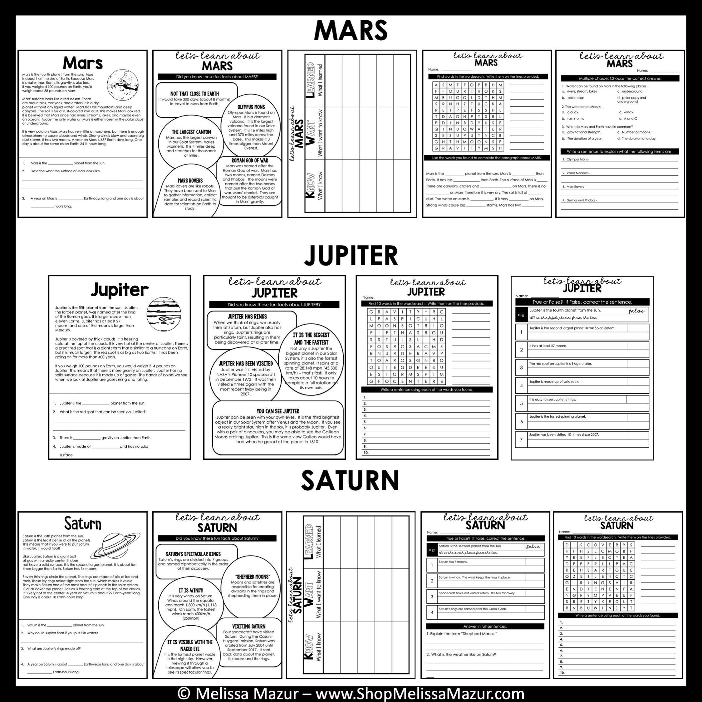 Astronomy Space Science Unit | Science Reading Passages, Task Cards ...
