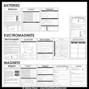 Electricity and Magnetism Science Unit: Reading, Labs, Posters ...
