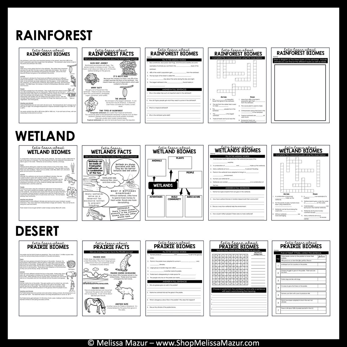 Biomes Science Unit | Science Reading Passages, Task Cards, and Posters ...